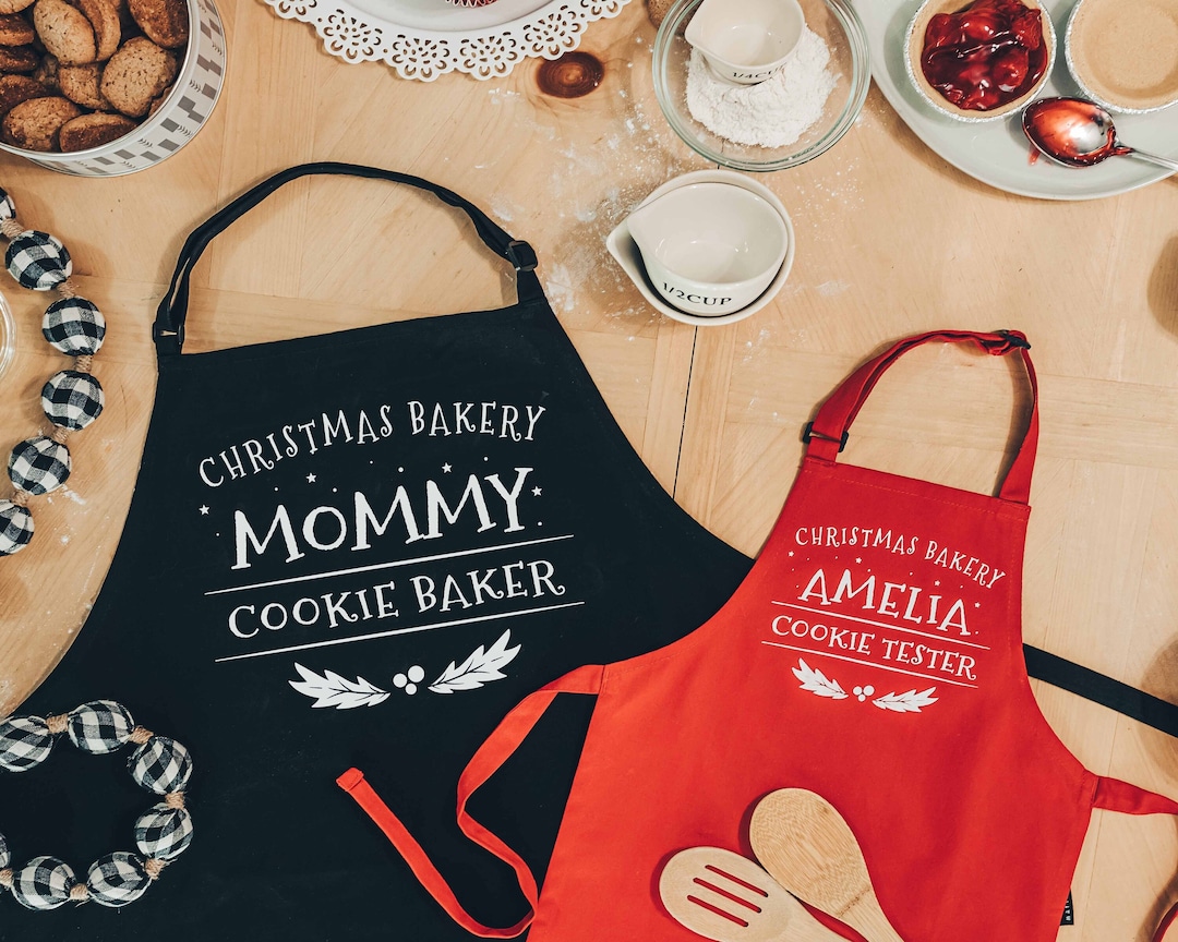 Mommy and Me Christmas Aprons Christmas Cookie Apron Family Christmas ...