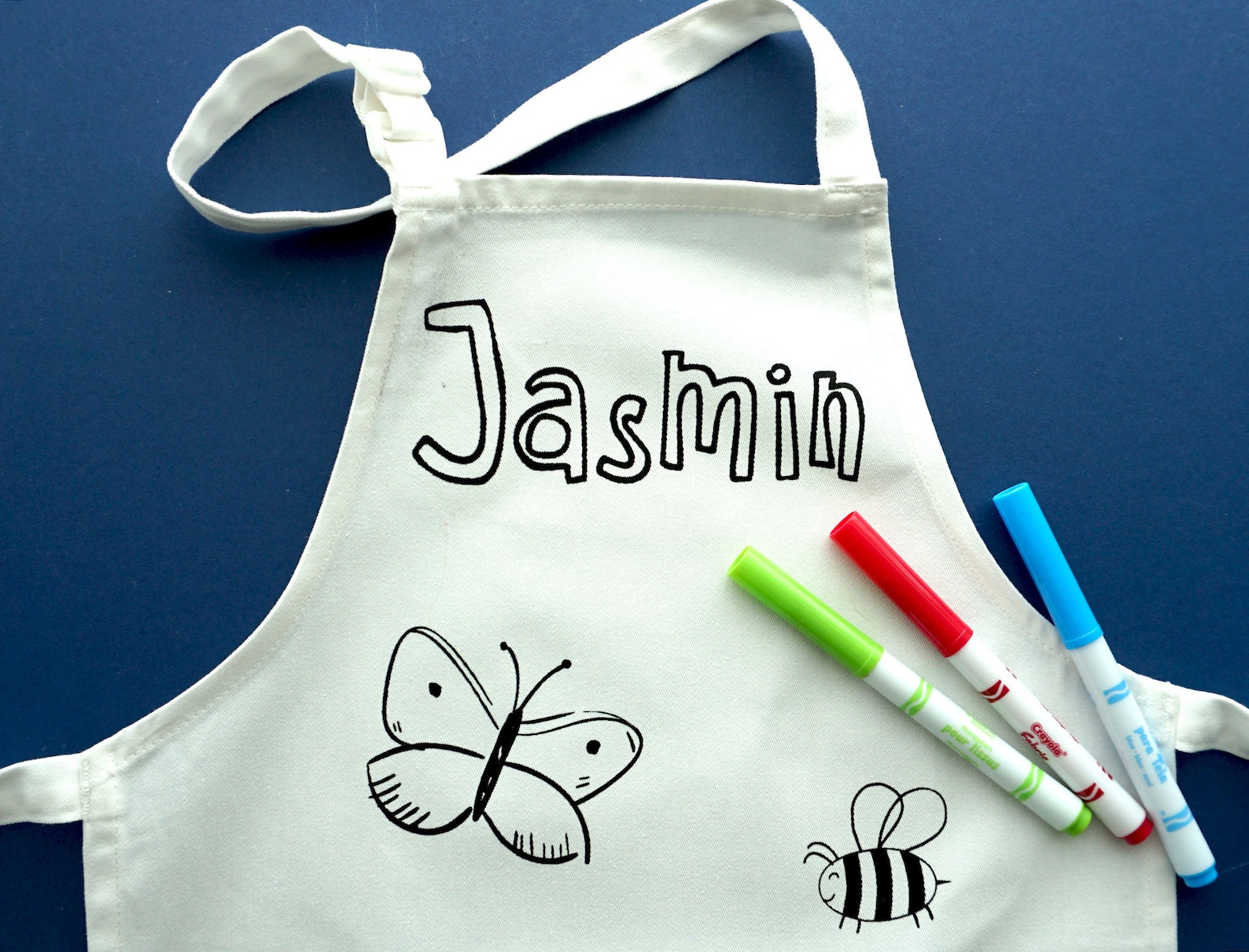 Color Your Own Apron Kids Activity Kit Custom Apron for | Etsy