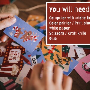 Digital Download Kids Christmas Advent Calendar Editable, Instant ...