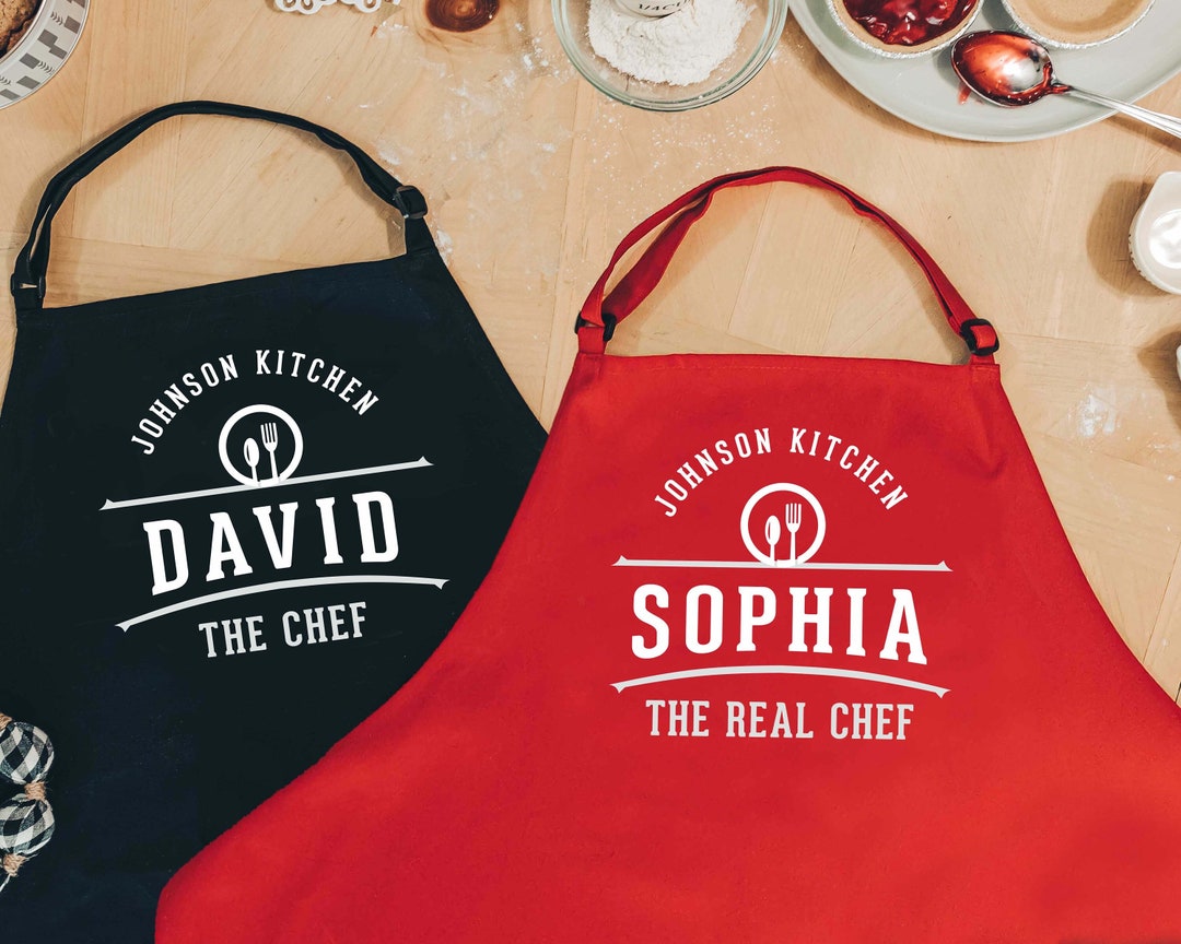 His And Hers Aprons Custom Anniversary T Set Of 2 Funny Couple
