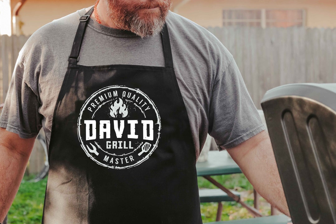 Personalized Grill Master Apron: Custom BBQ Gift, 100% Cotton - Etsy
