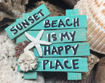Beach Fridge Magnet Beach Refrigerator Magnet Magnet Sign, Starfish ...