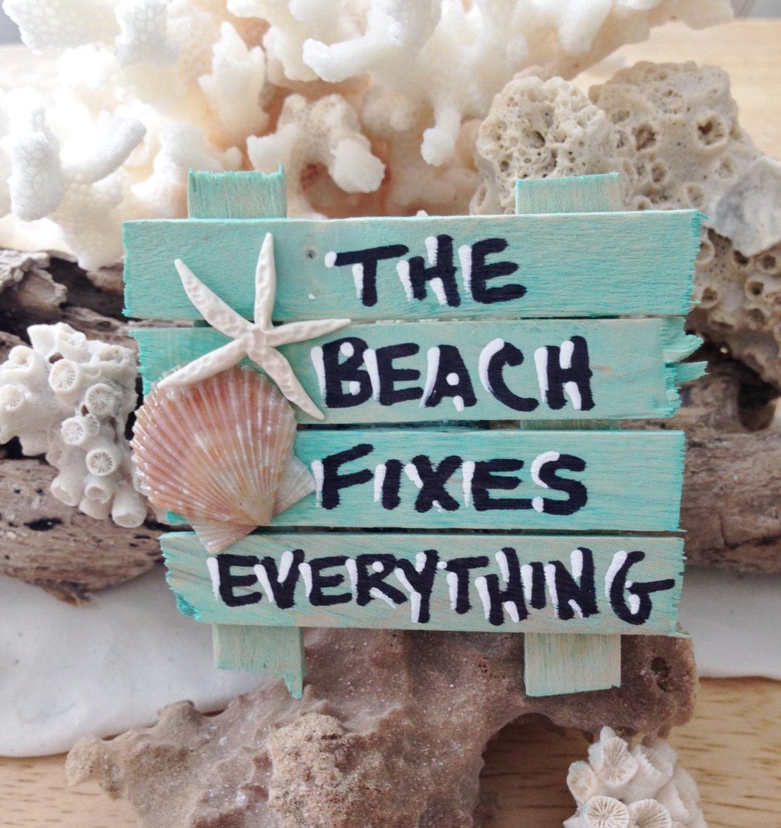 Beach Refrigerator Magnet the Beach Fixes Everything Fridge - Etsy