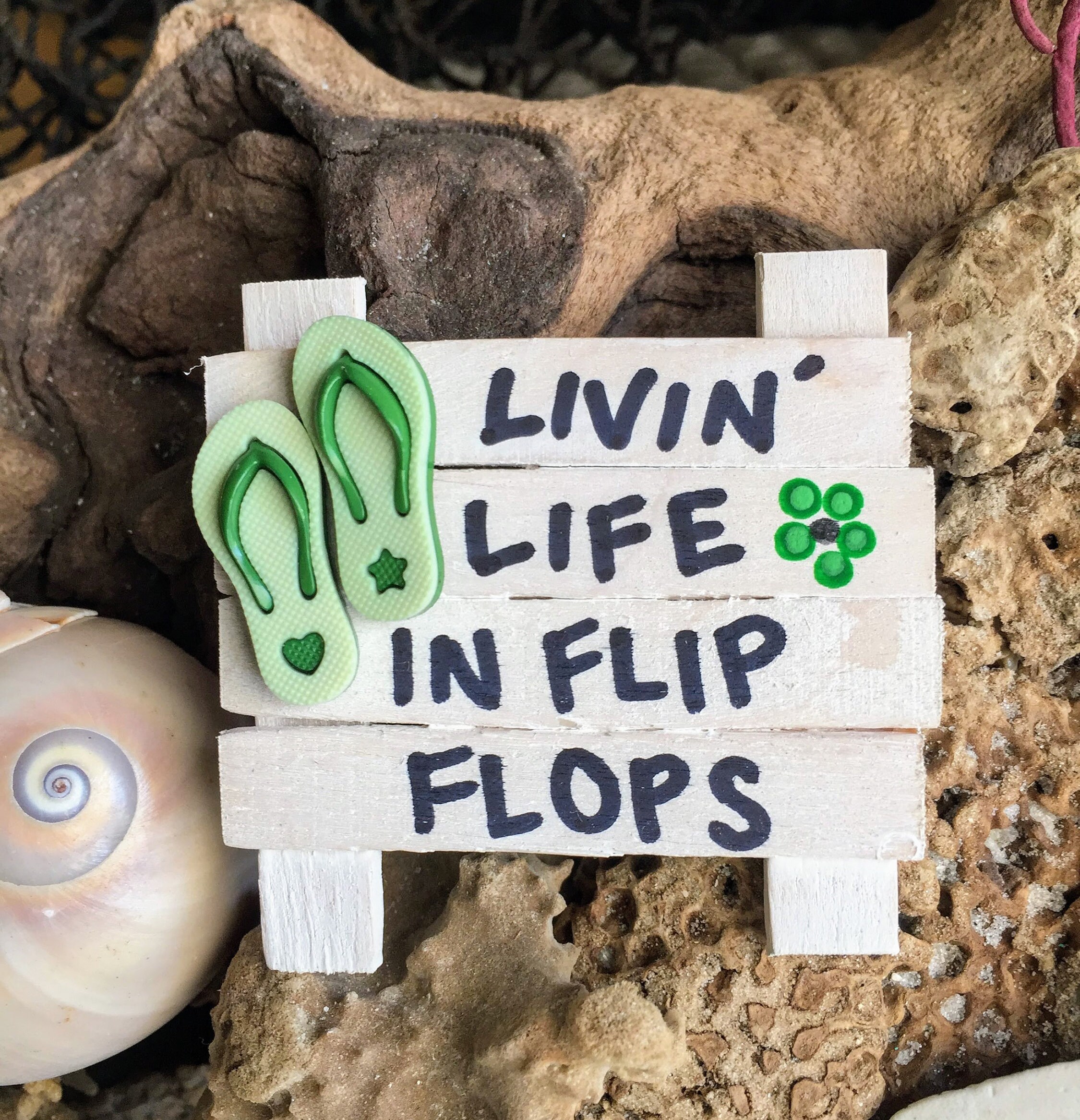 Livin' Life in Flip Flops Refrigerator Magnet Fridge | Etsy