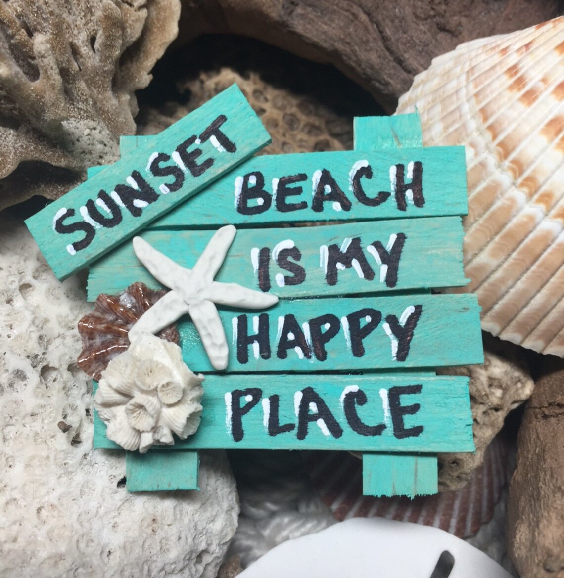 Custom Beach Themed Fridge Magnet Custom Kitchen Decor - Etsy