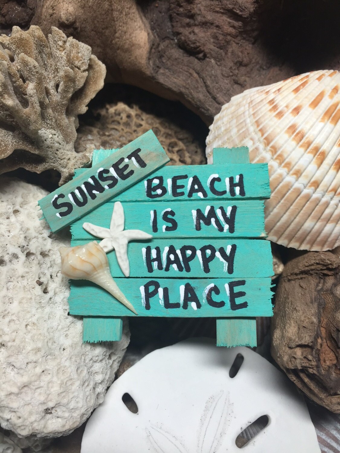 Custom Beach Themed Fridge Magnet Custom Kitchen Decor - Etsy