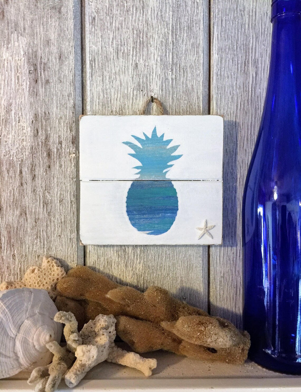 Pineapple Pallet Art Wooden Pineapple Beach Decor Handmade - Etsy