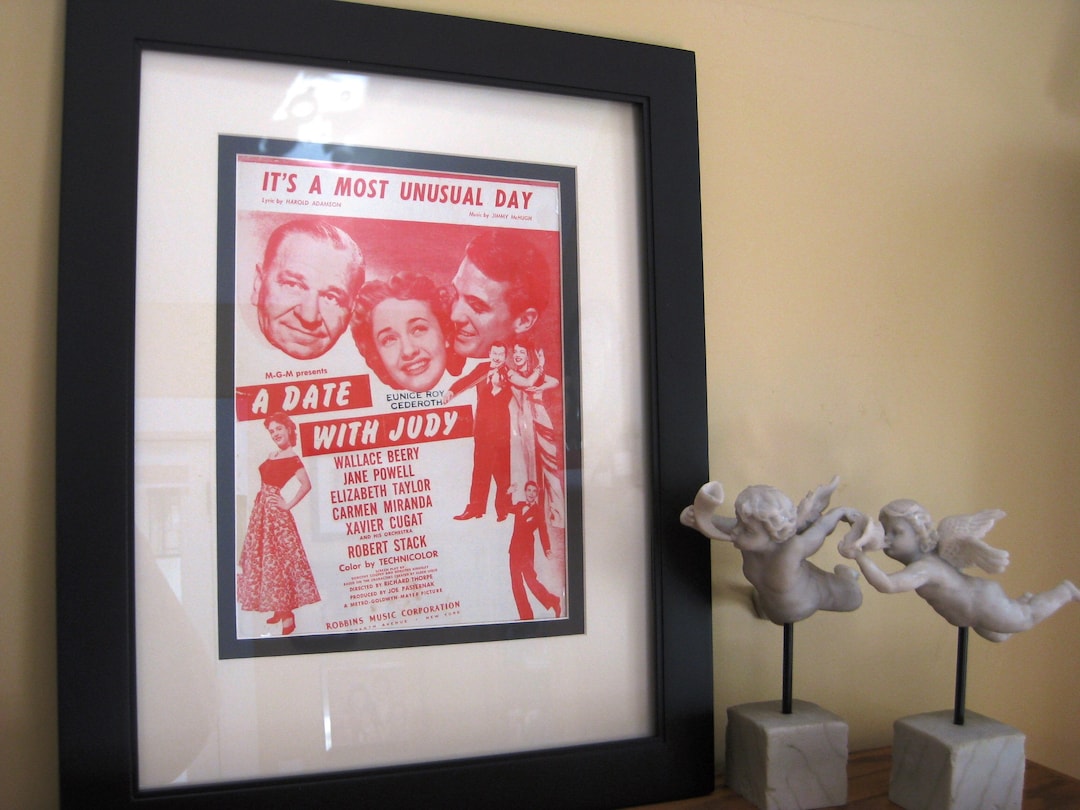 Vintage "it's A Most Unusual Day" Sheet Music, Elizabeth Taylor, 1948 ...