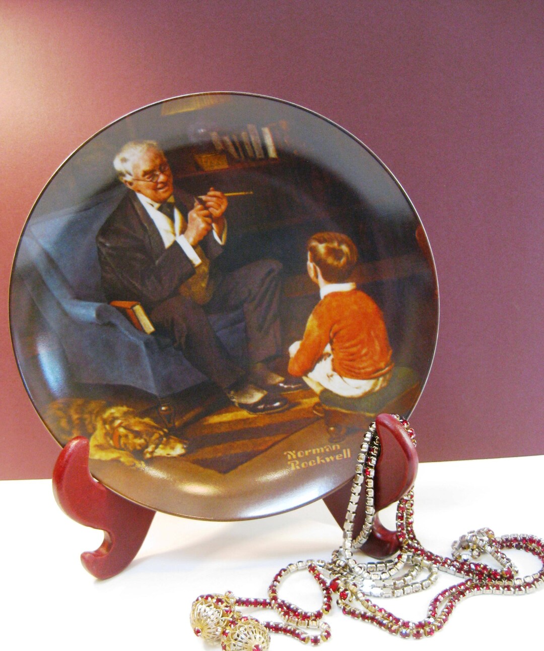 Norman Rockwell “the Tycoon” Collector Plate, Knowles China, 1982 - Etsy
