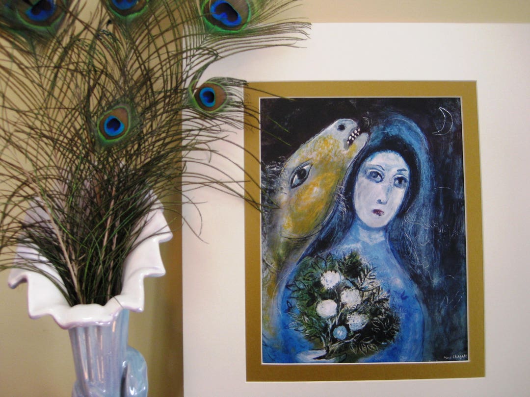 Marc Chagall "for Vava" Art Print, Matted Vintage Wall Art (16x20) - Etsy