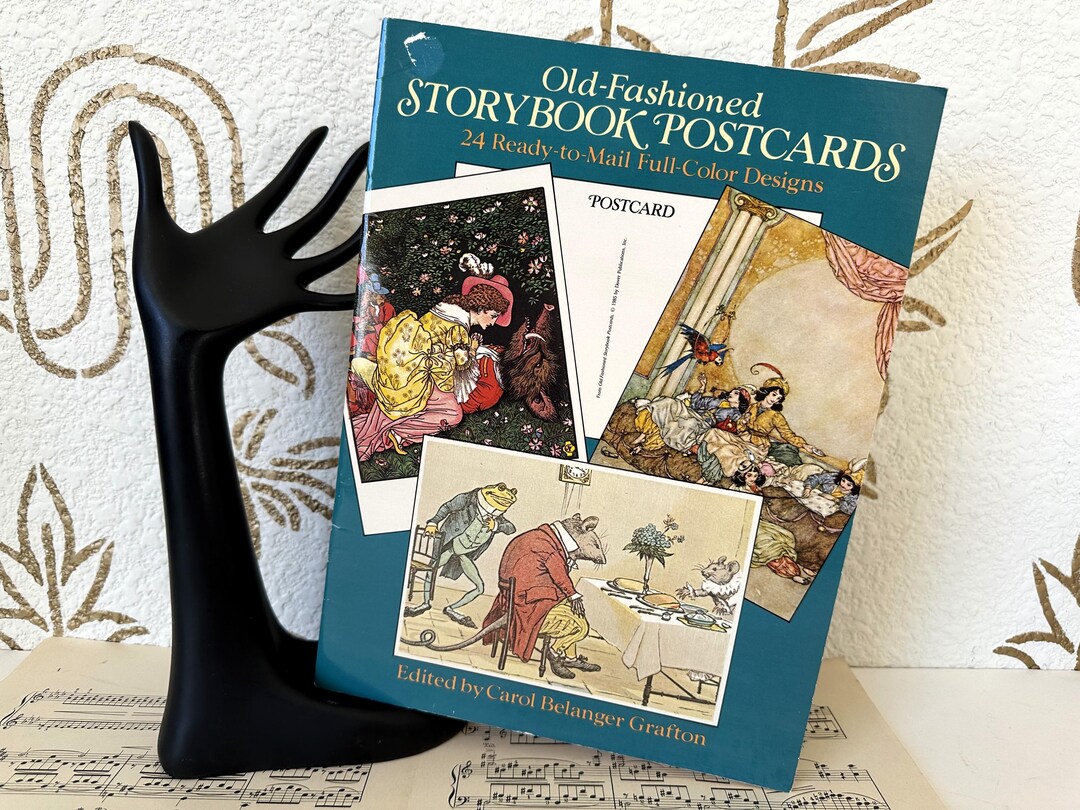Vintage Book, Old-fashioned Storybook Postcards, Edited by Carol ...