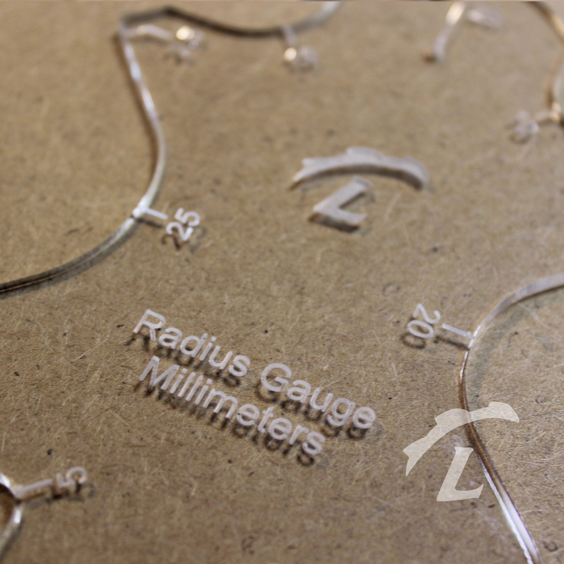 Leather TOOL - Acrylic Radius Cutting Templates - Metric Millimeter ...