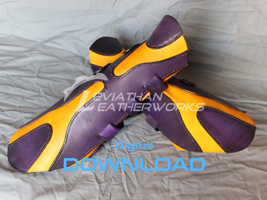 Leather PDF Pattern - Vambrace PATTERN - Bracer Cosplay Pattern ...