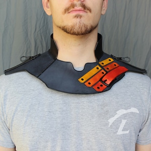 Leather PDF Pattern - Gorget PATTERN - Shoulder Armor Cosplay Pattern ...