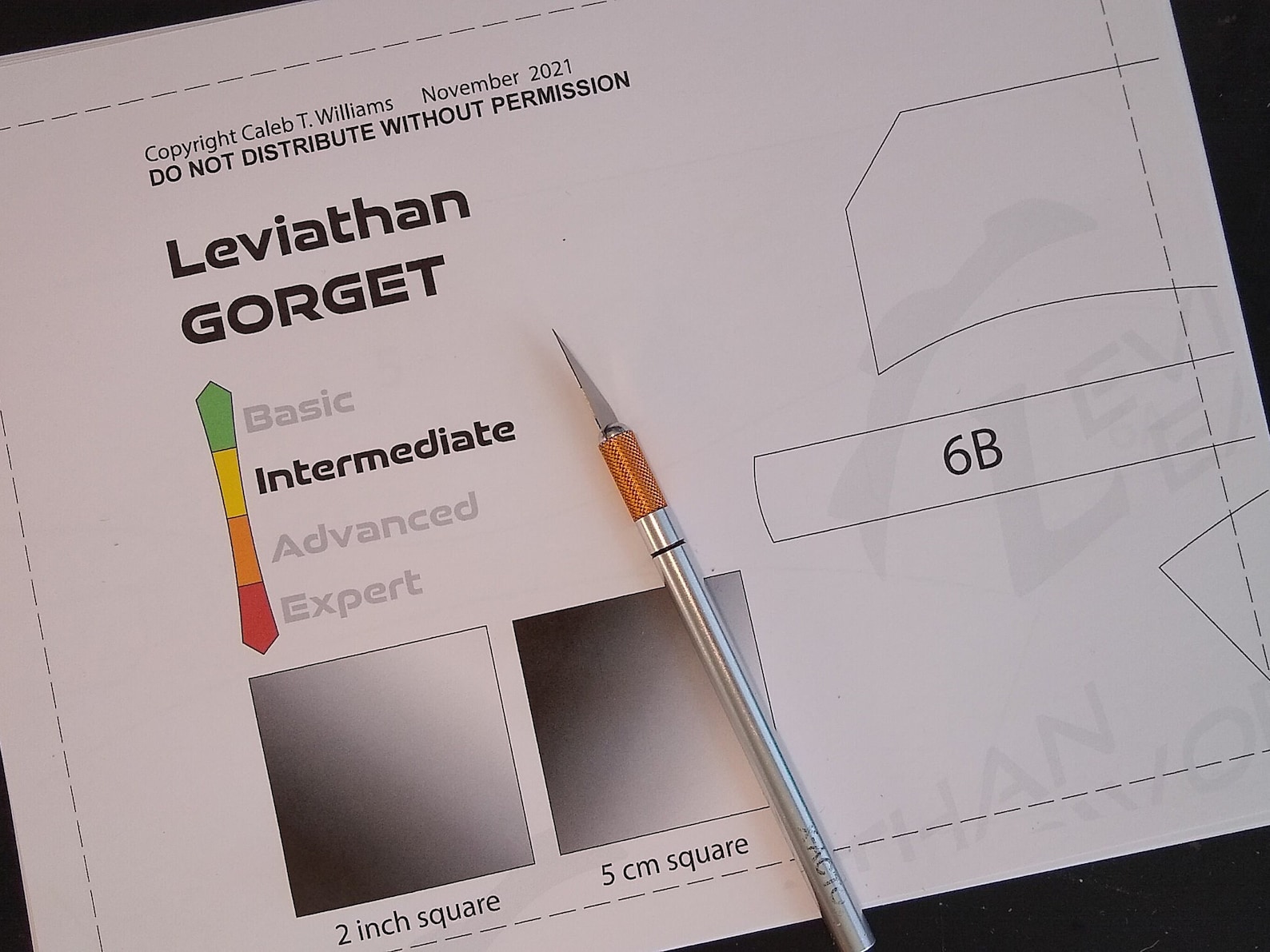 Leather PDF Pattern Gorget PATTERN Shoulder Armor Cosplay - Etsy