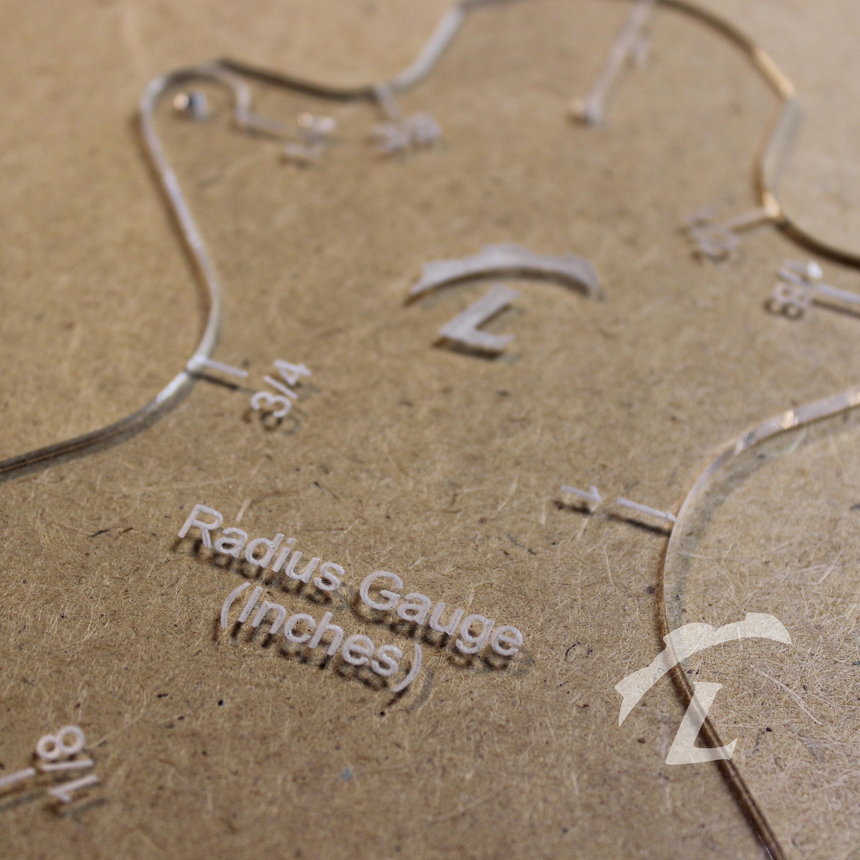 Leather TOOL - Acrylic Radius Cutting Templates - Metric Millimeter ...