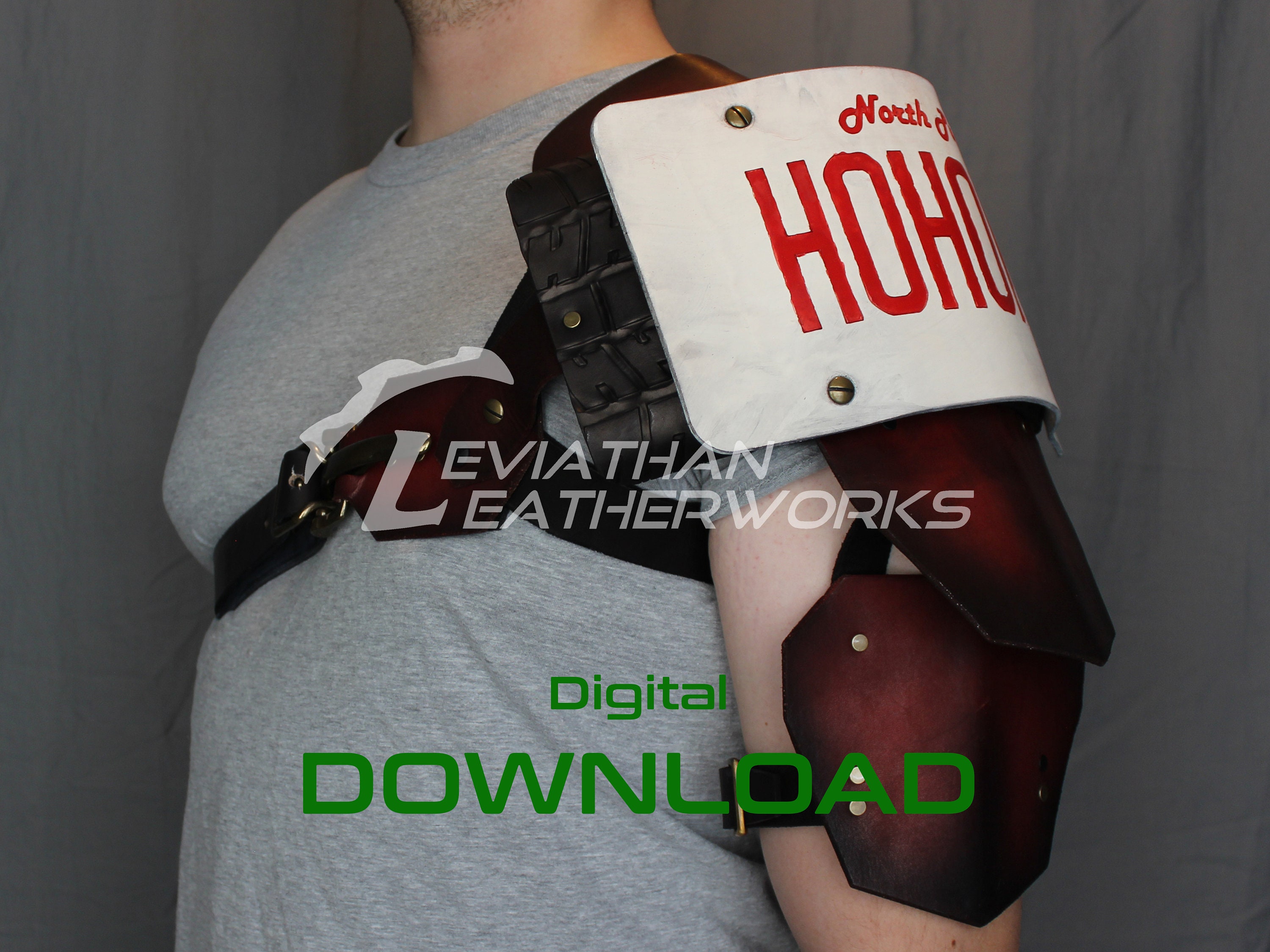 Leather PDF Pattern Shoulder Armor PATTERN DIY Santa Clause Pauldron ...