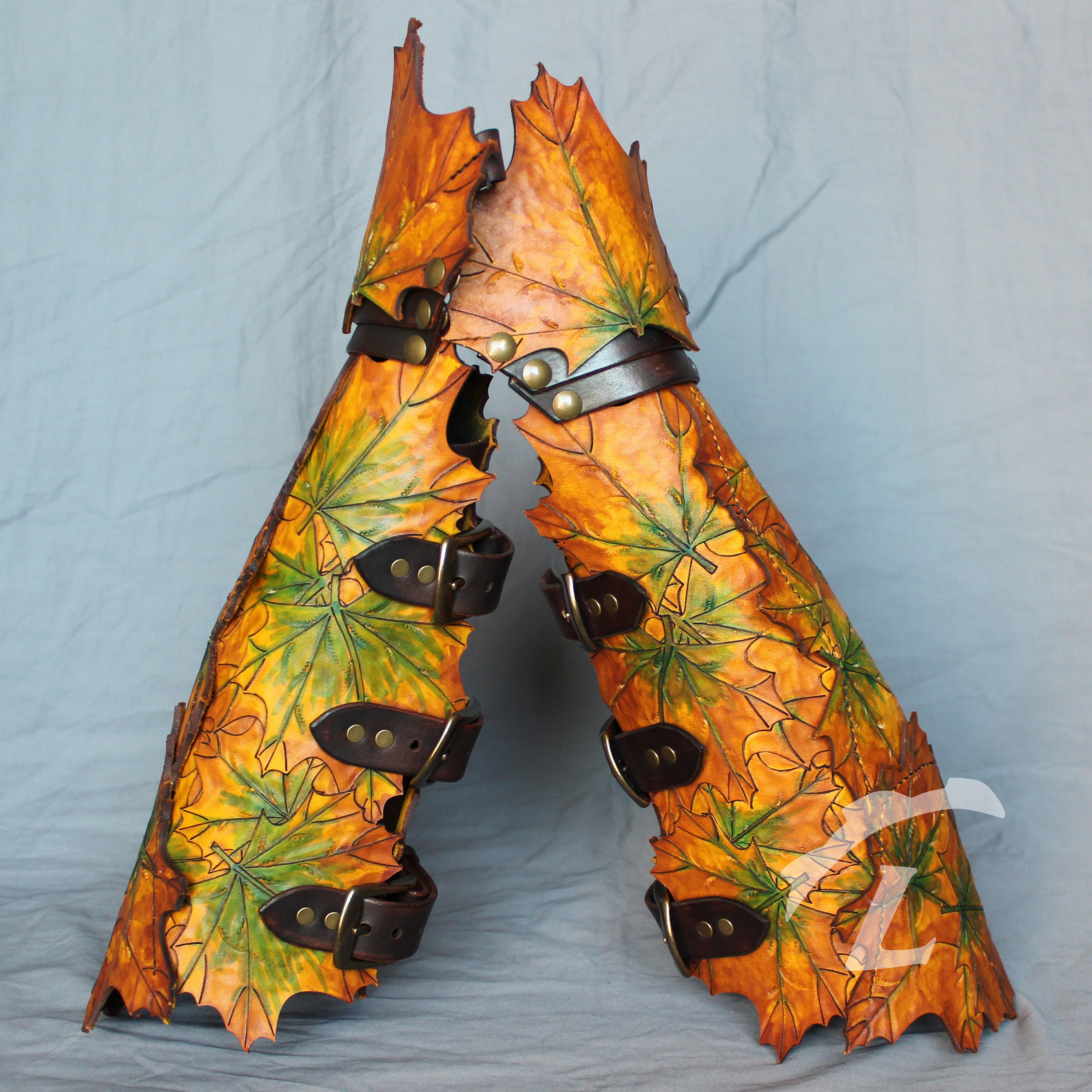 Leaf Gauntlet Bracer Armor PATTERN: Elvish Autumn Style (digital ...