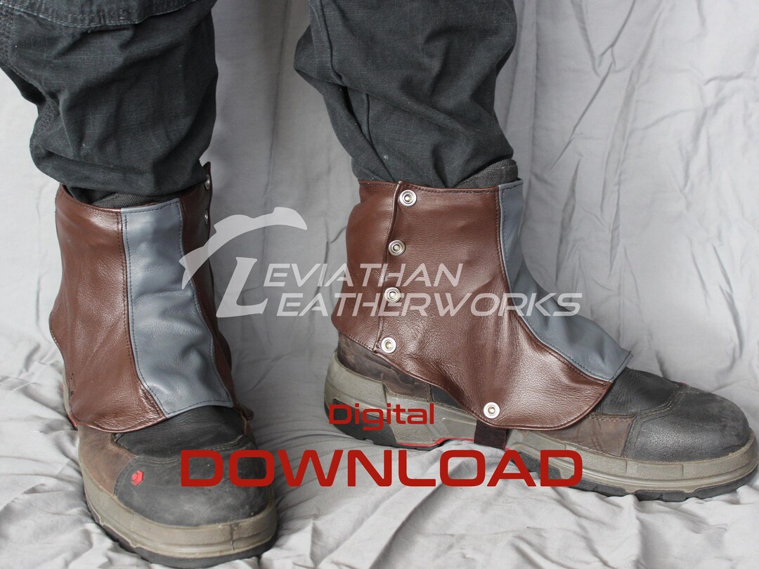 Leather PDF Pattern Star Wars Inspired PATTERN Space Mercenary Spat ...