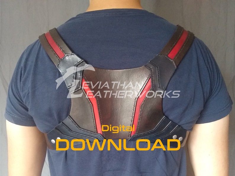 Leather PDF Pattern Harness PATTERN Shoulder Harness Cosplay Pattern ...
