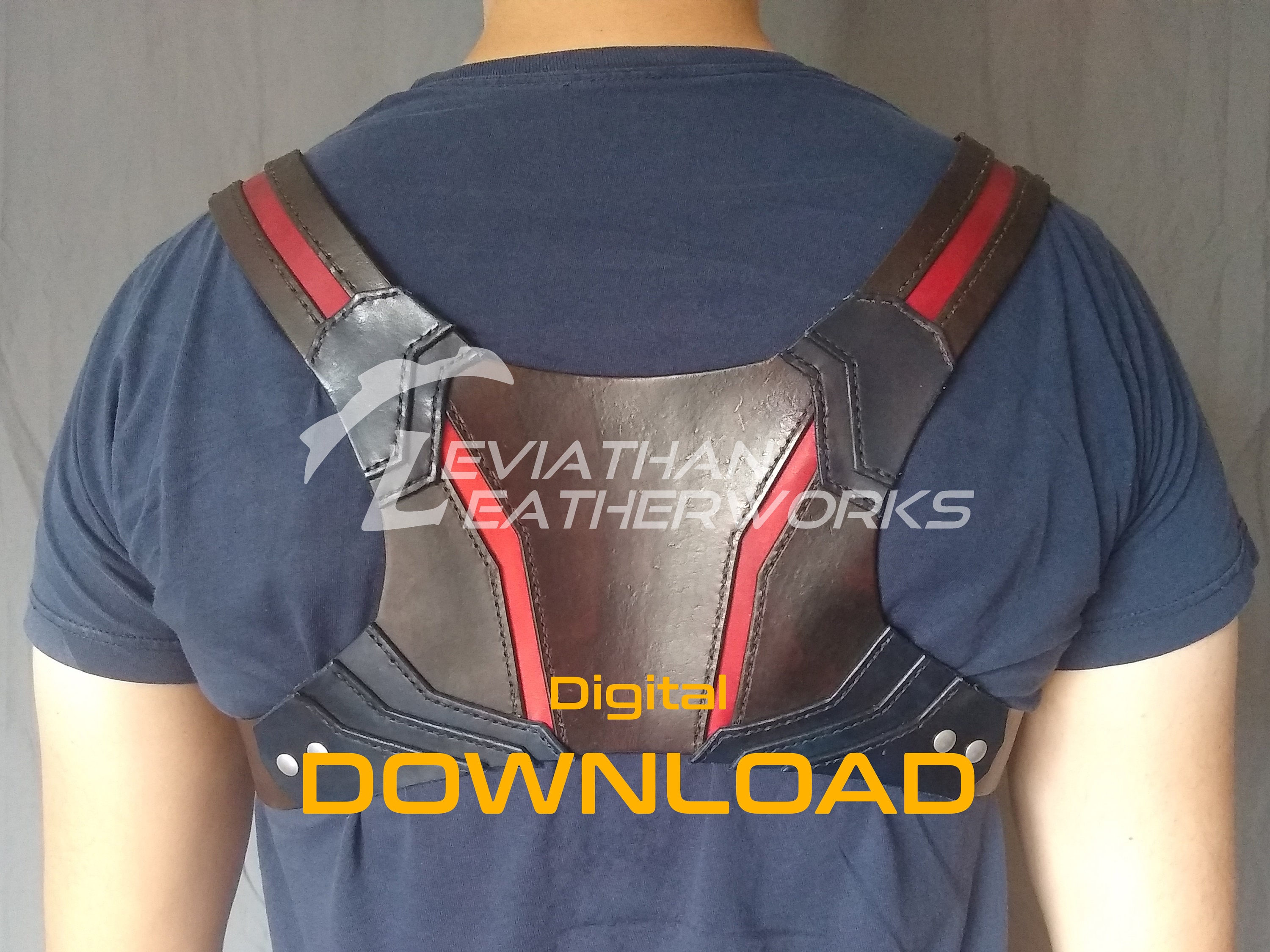 Leather PDF Pattern - Harness PATTERN - Shoulder Harness Cosplay ...