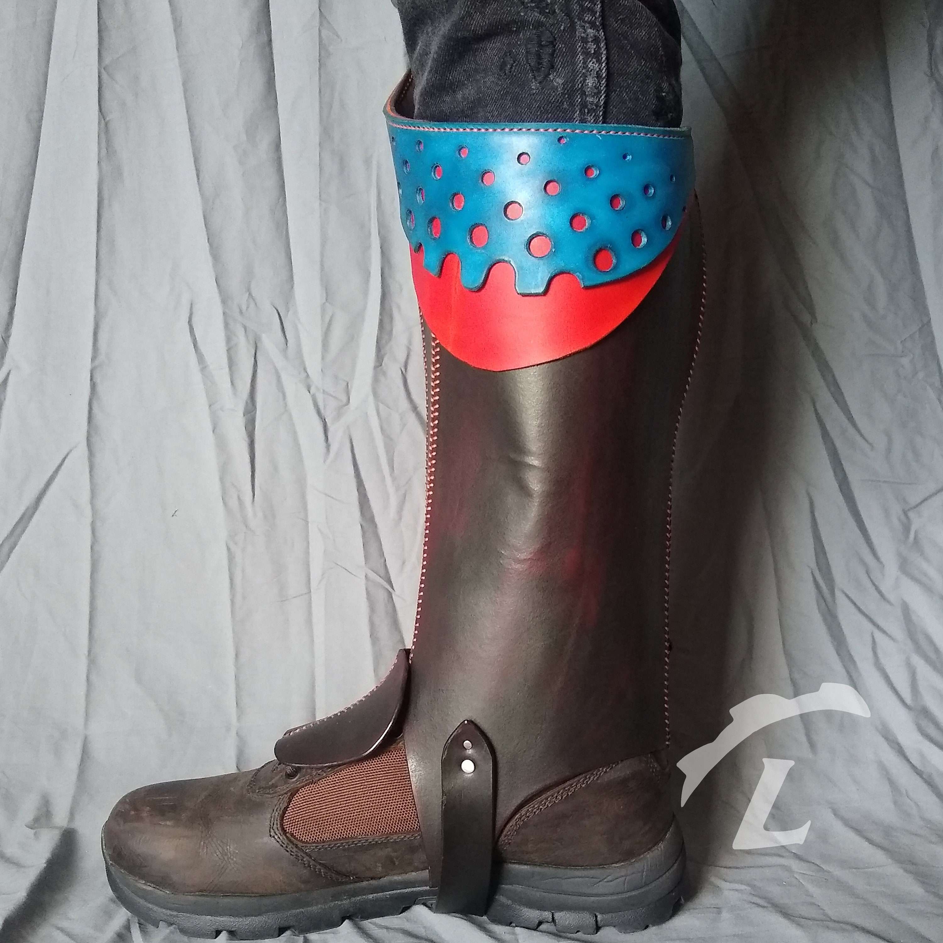 Leather PDF Pattern Gaiter PATTERN Gaiters Cosplay Pattern Cosplay ...