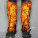 Leather PDF Pattern Gaiters PATTERN DIY Autumn Leaf Boot Cover Template ...