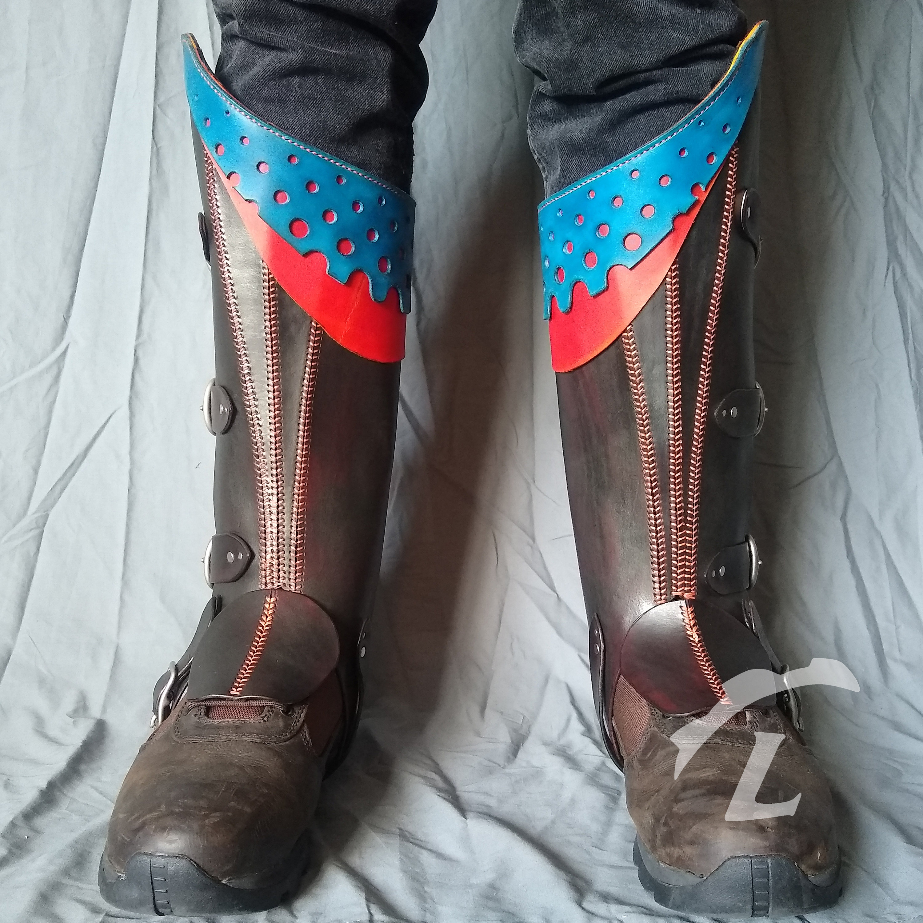 Leather PDF Pattern Gaiter PATTERN Gaiters Cosplay Pattern Cosplay ...