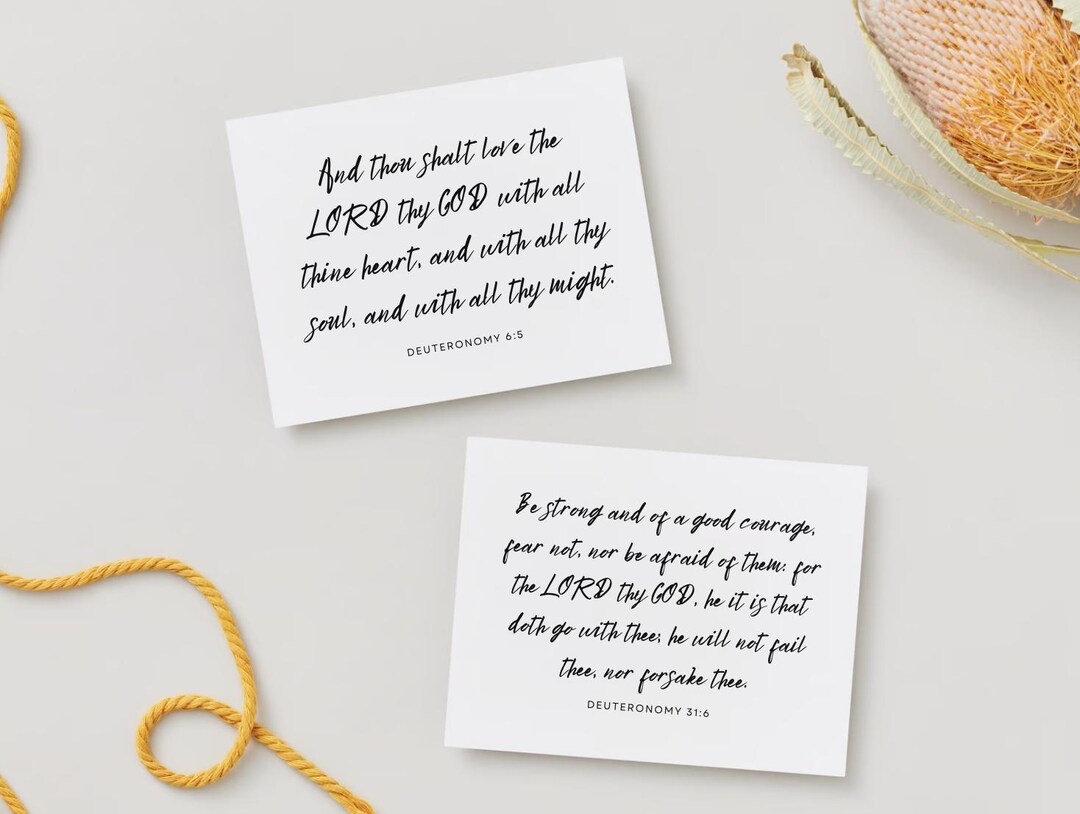 52 Bible Memory Verse Cards | Old Testament | KJV | Digital Download ...