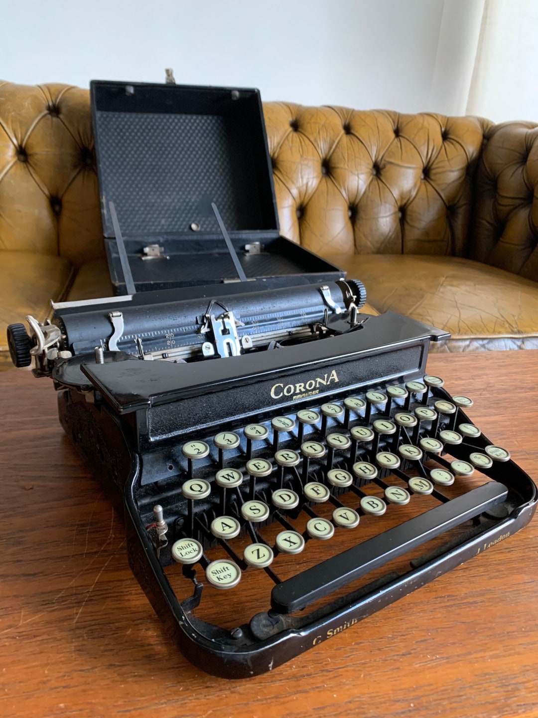 Working Corona Four Typewriter From 1927 With Original Case in Dupont ...