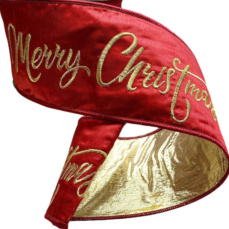 Merry Christmas Ribbon - Etsy