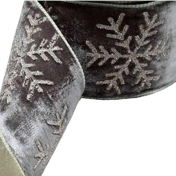 Gray Velvet Ribbon - Etsy