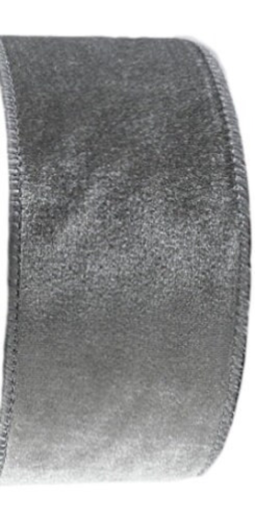 LUXE Designer Ribbon 2.5 X 10yds, Slate Velvet Luster Ribbon, Shiny ...