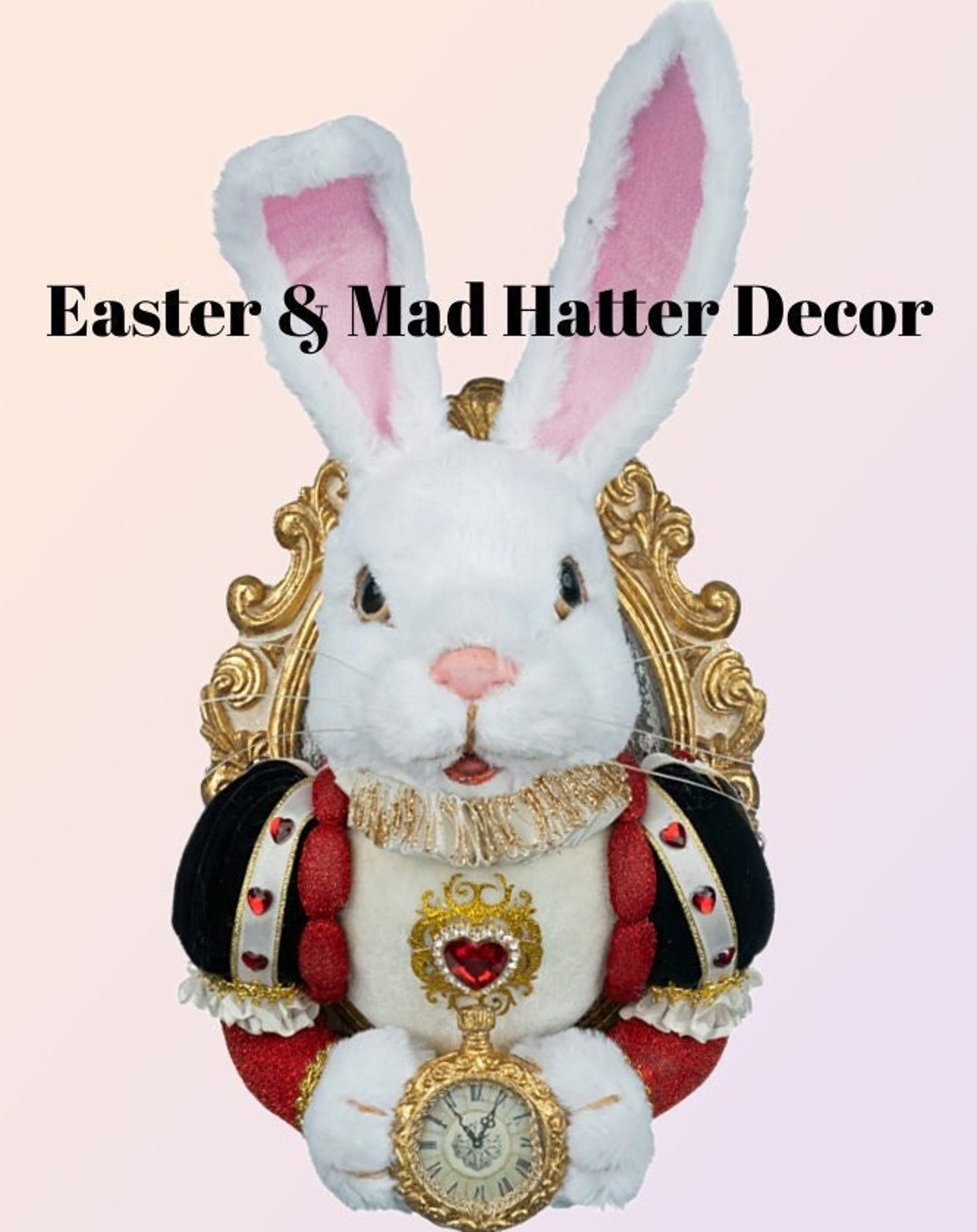 Easter Decor, Wreath Decor, Mad Hatter Decor, Alice in Wonderland ...