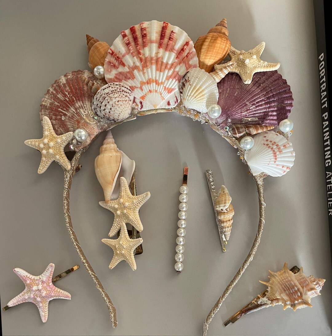 Mermaid Crown - Mermaid Costume Girl Woman -beach Bridal Crown ...