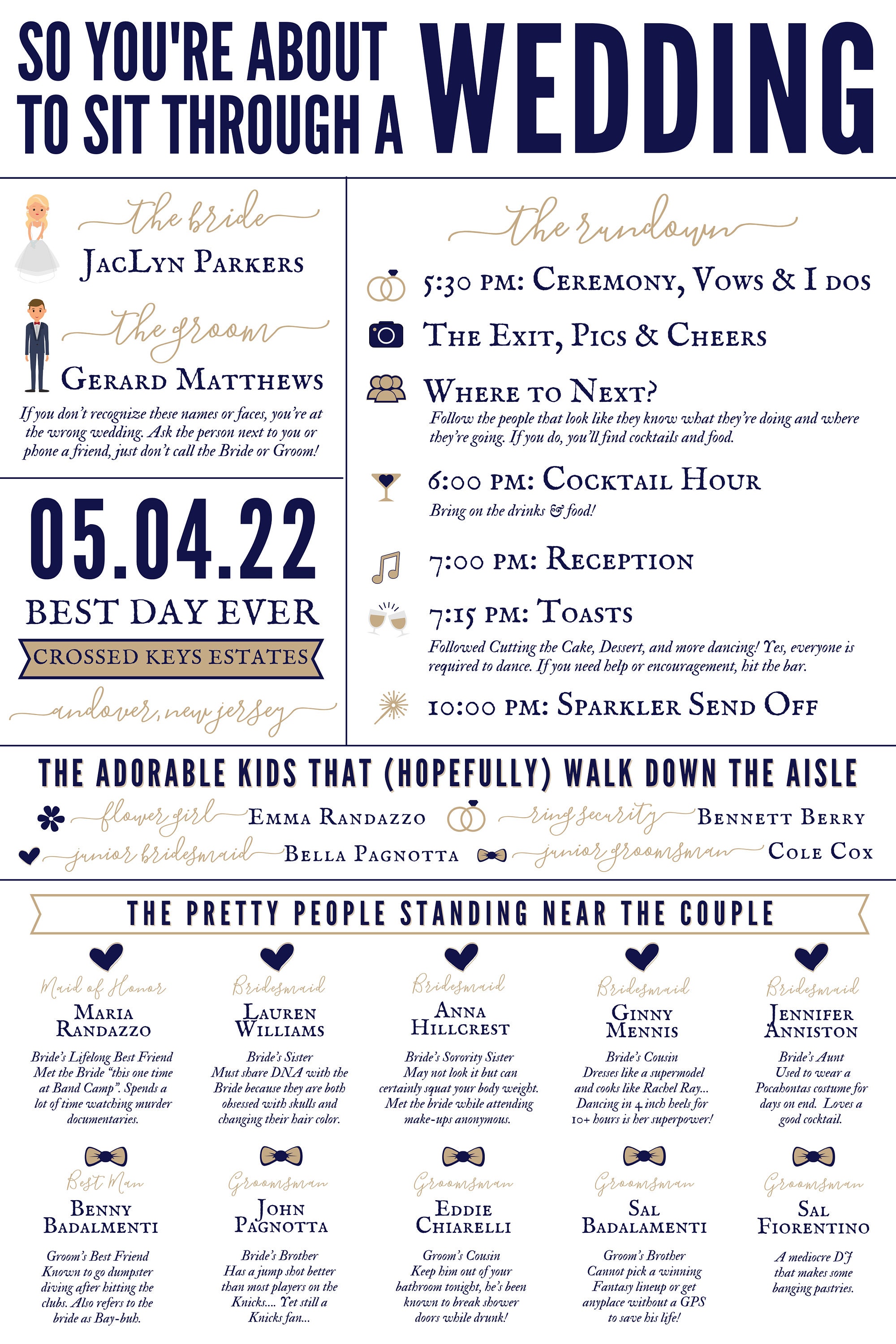 Funny Infographic Wedding Program / Games & Activities / Word | Etsy