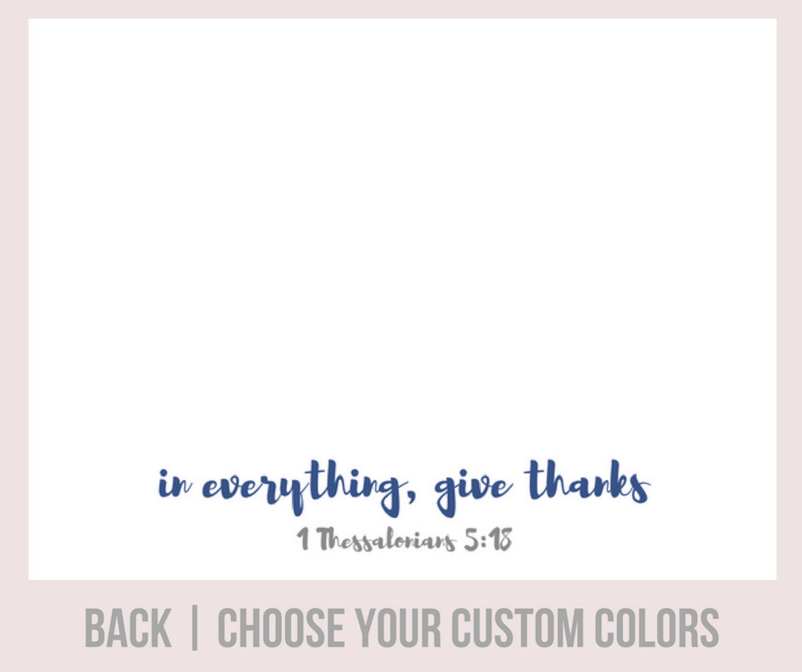 Custom Thank You Printable Note Card / Front and Back / - Etsy