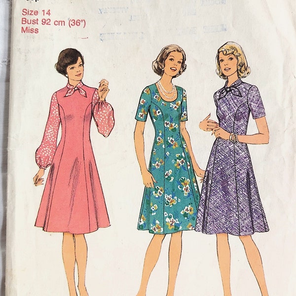 70s a Line Dress - Etsy