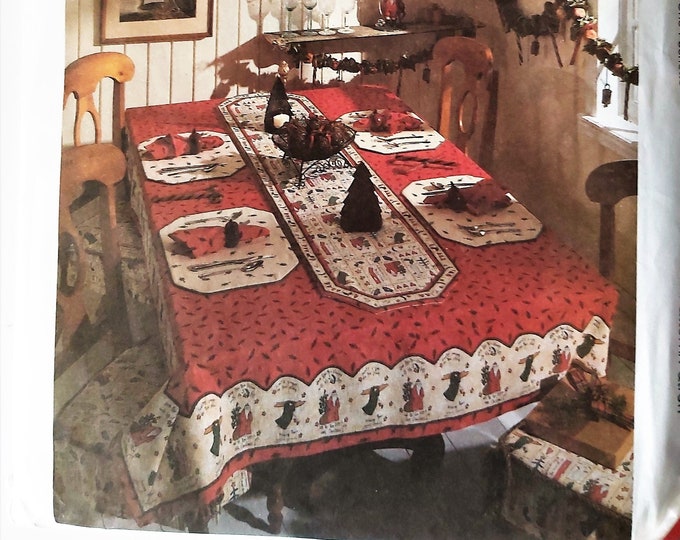 90s Kitchen Decor, Dining Room Decorating, Tablecloths, Napkins, Chair ...