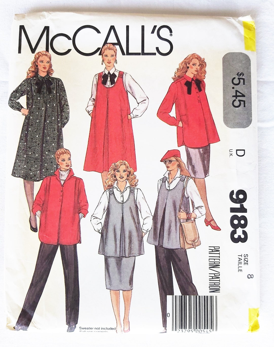 Retro 80s Maternity Mix & Match Wardrobe, Sleeveless Top or Jumper ...