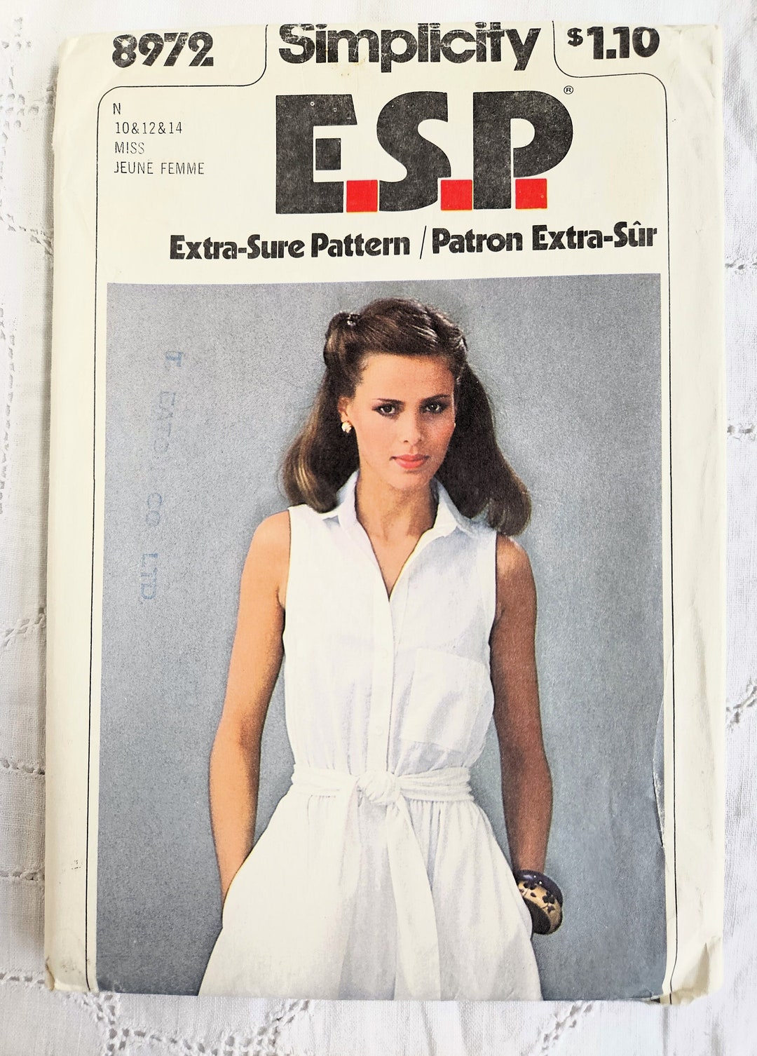 Easy 70s Sundress & Sash, Button Bodice, Pointed Shirt Collar, Elastic ...