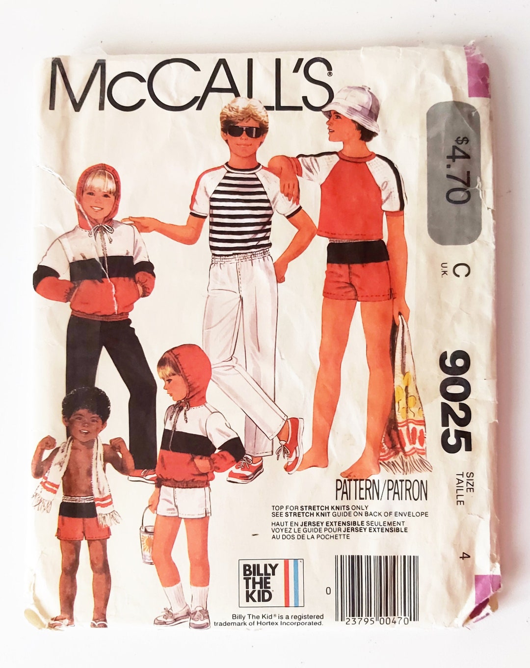 Kids' 80s Stretch Knit Separates, Color Block, Pullover Jacket, Swim ...