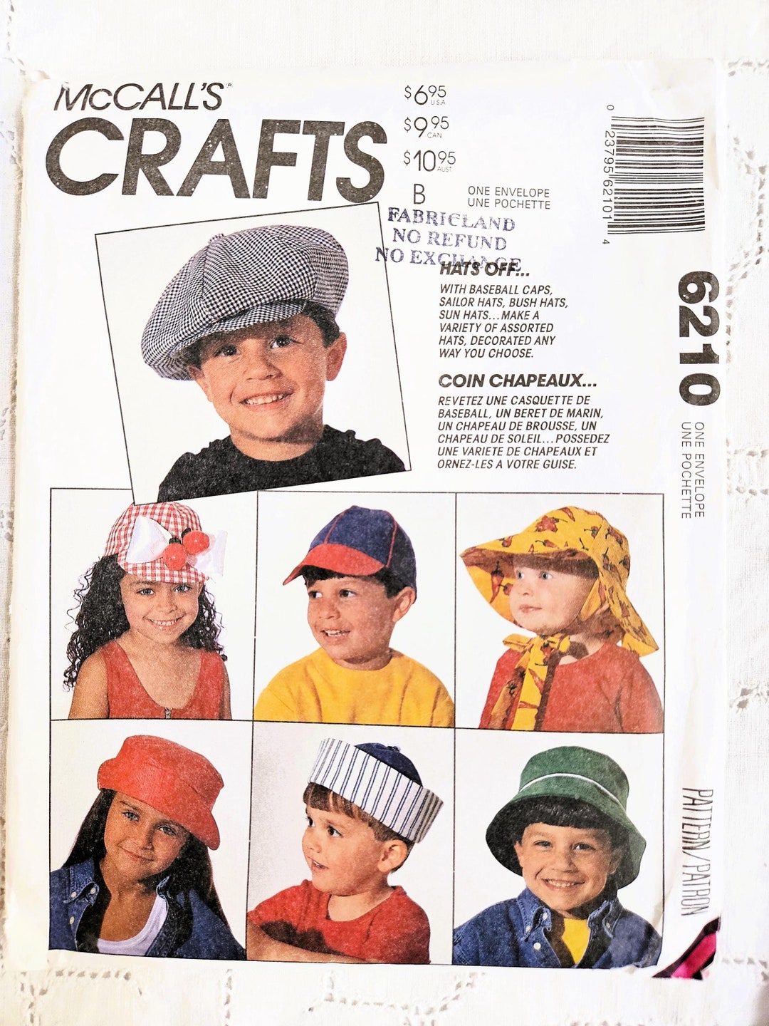 Kid's & Baby 90s Head Wear, Baseball Cap, Sailor Hat, Bucket Hat, Sun ...