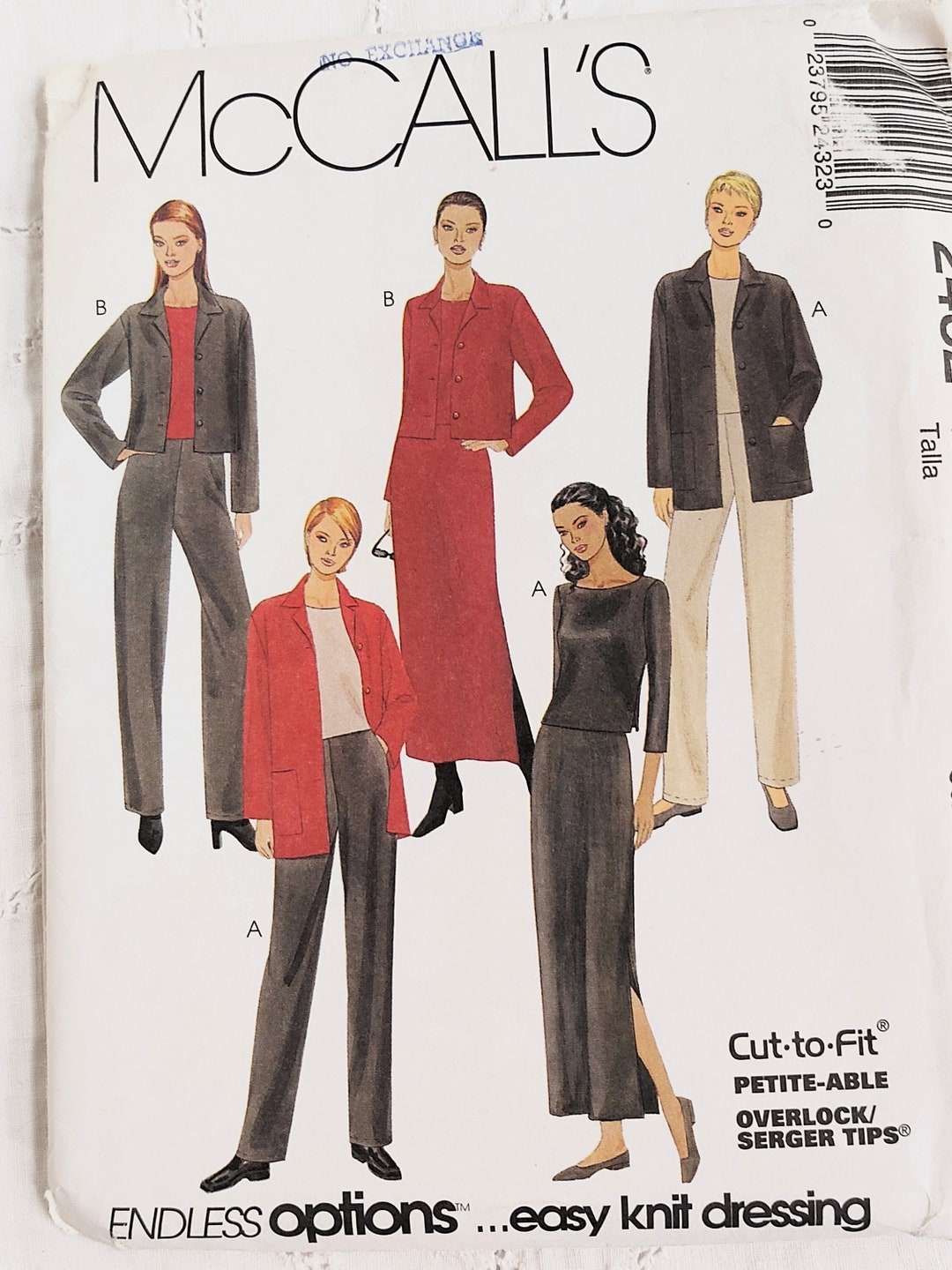 Y2K Knit Separates, Cropped or Hip Length Jacket, Three-quarter Sleeve ...