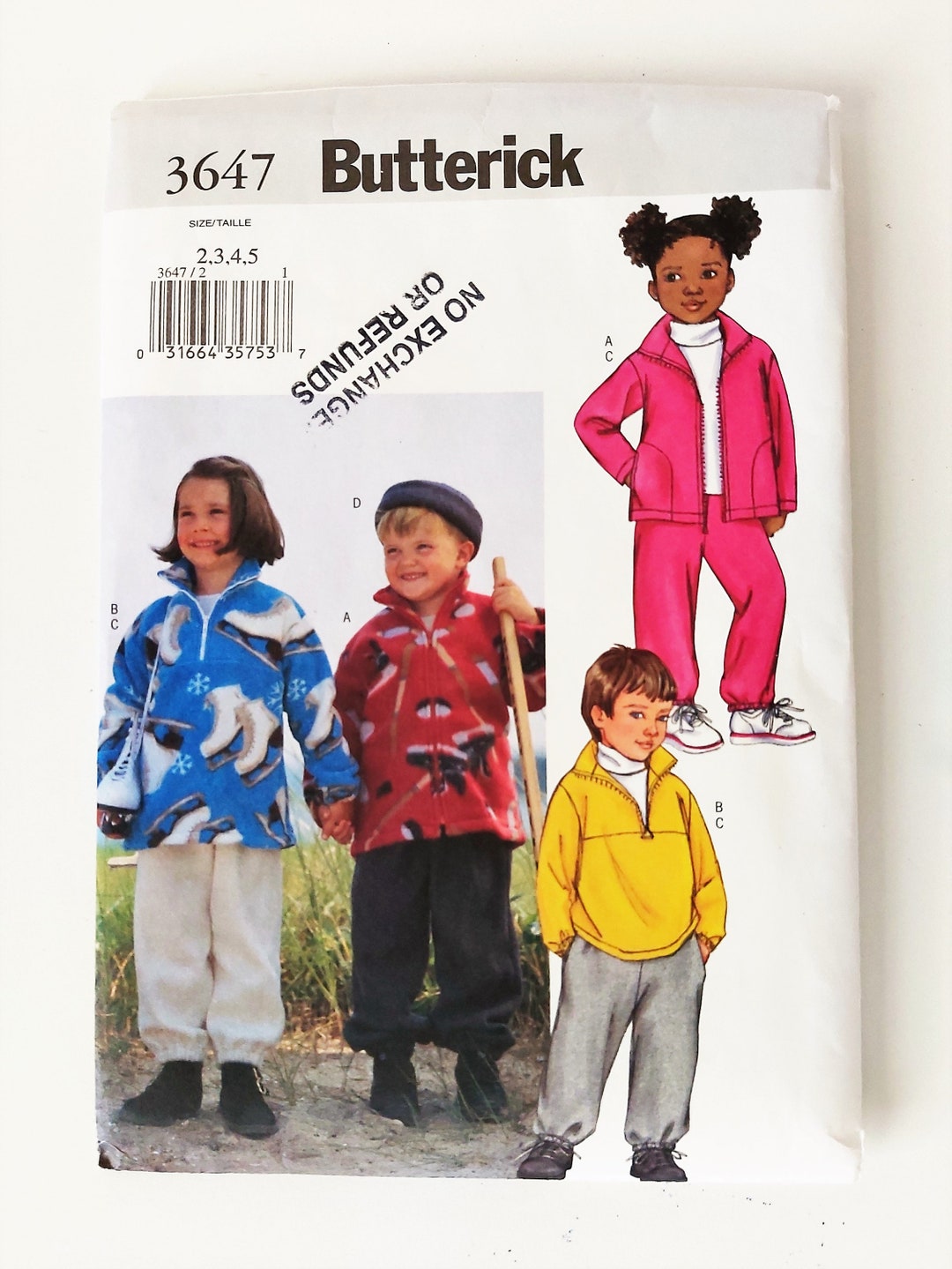 Children's Stretch Knit Separates & Cap, Fleece Jacket, Zipper Front or ...