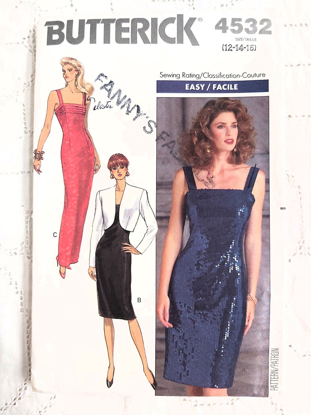 80s Fitted Straight Dress & Bolero Jacket, Evening and Cocktail Lengths ...