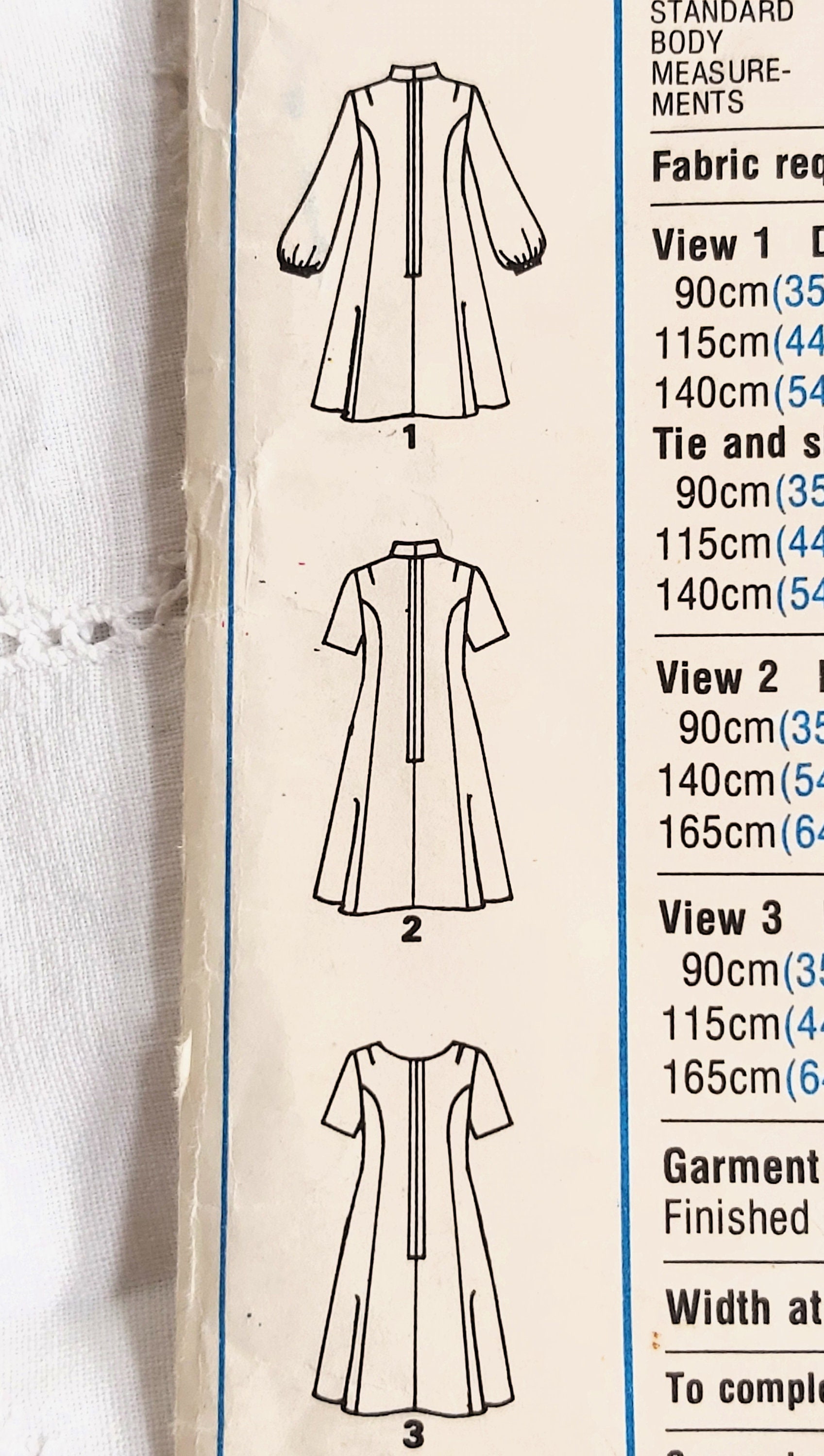 Classic 70s A-line Dress, Princess Seams, Neckline & Sleeve Variations ...