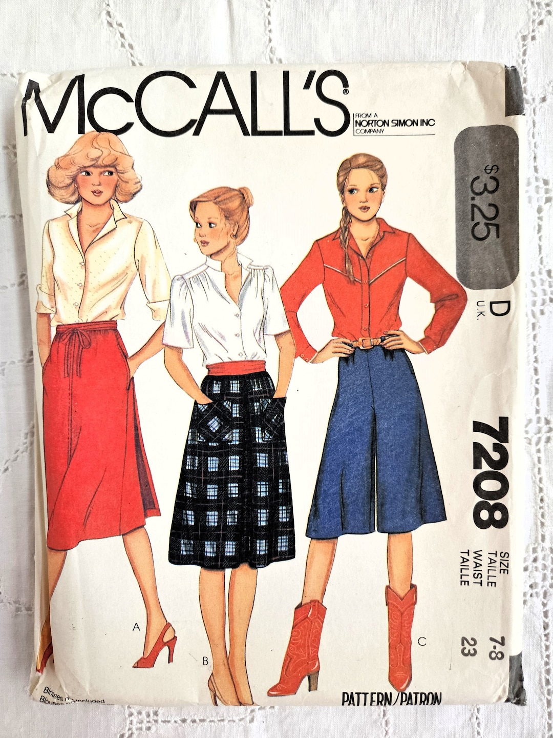 80s Fashion Bottoms, Wrapped Skirt, A-line Skirt, Front Pleat Culottes ...