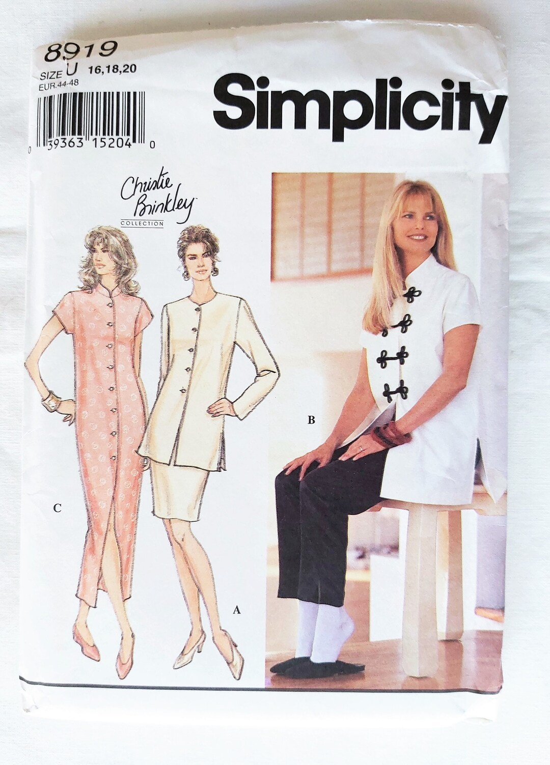 90s Asian Inspired Separates Sewing Pattern: Plus Size 16-20, UNCUT ...