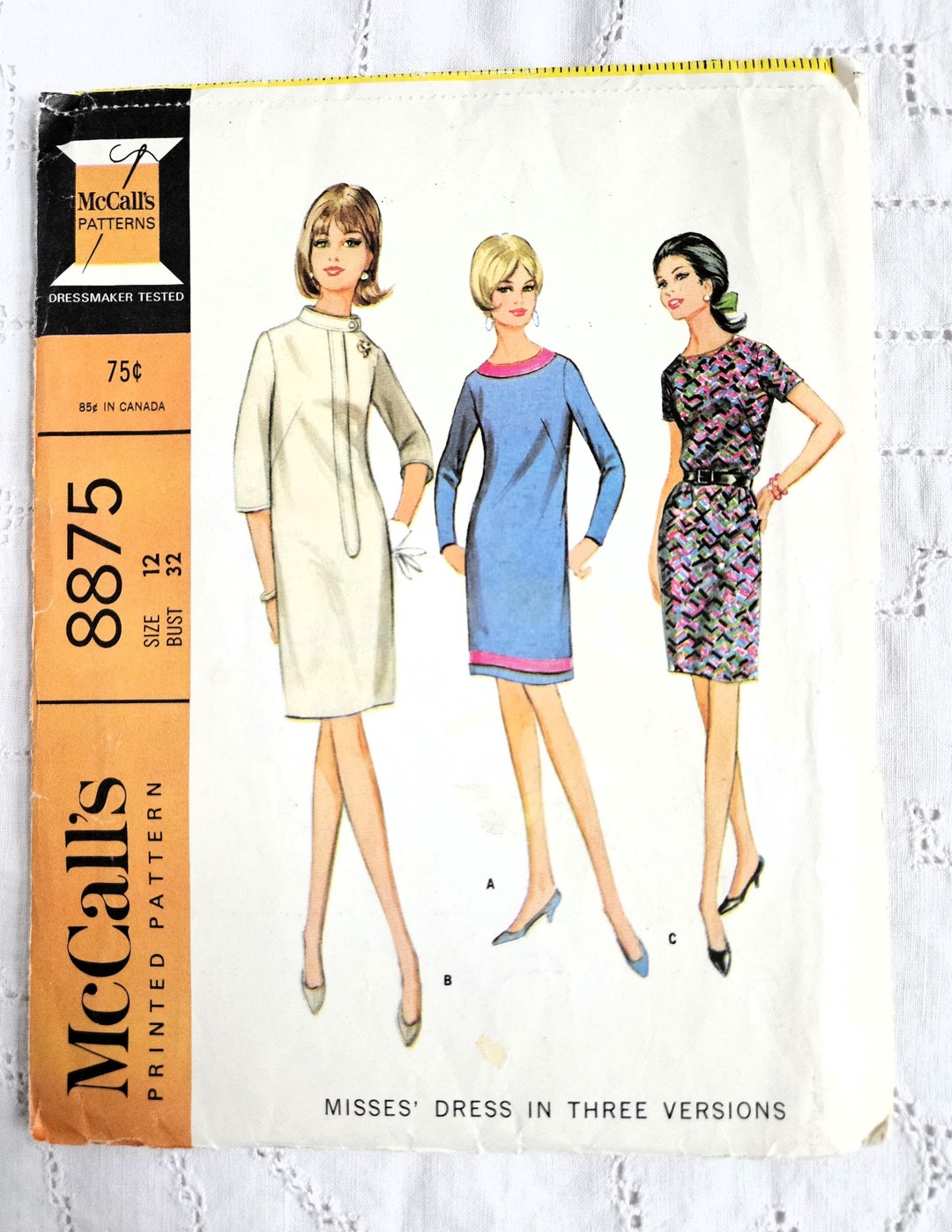 MCM 60s Sheath Dress, Sleeve and Neckline Variations, Darts and Back ...